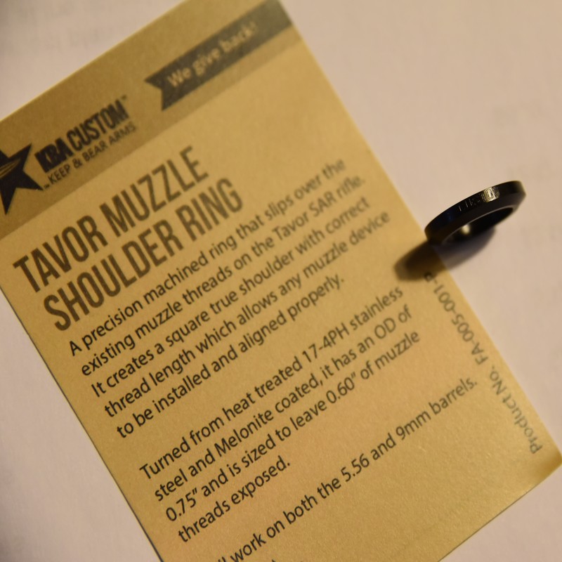 KBA Custom - Tavor Muzzle Shoulder Ring